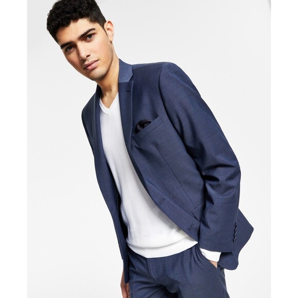 Bar III | Suits & Blazers | Bar Iii Mens Slimfit Woolblend Solid Suit ...